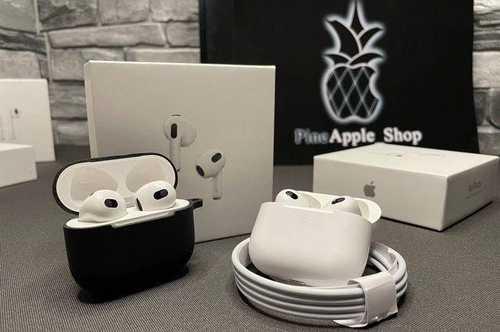 AirPods 3 (версия Gold) + чехол в подарок