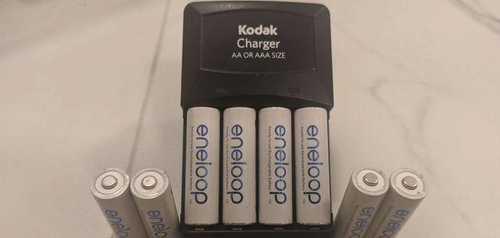 Аккумуляторы AA Eneloop 1900 mAh 1,2v и зарядка