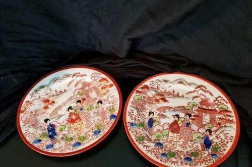 Винтажные японские тарелки 2 штуки