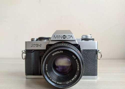 Minolta XG-1, объектив MD Rokkor 50 mm f 1,7