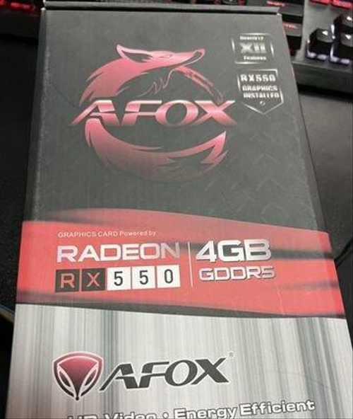 Afox AMD Radeon RX 550 4GB гарантия чек New