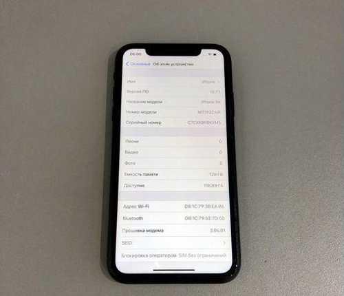 iPhone XR 128 gb Black Dual Sim