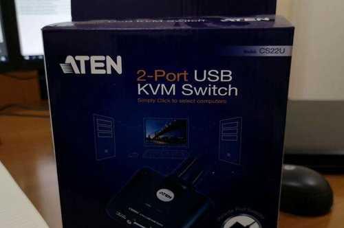 Новый kvm switch USB. Aten cs22u