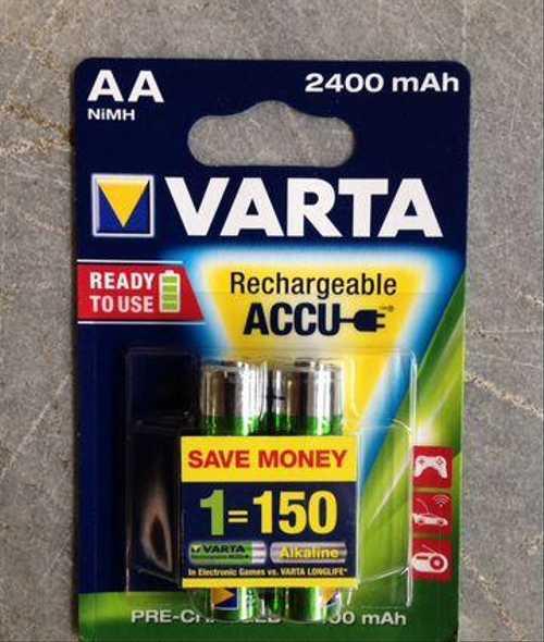 Аккумулятор AA / R6 2400 mAh 1.2V NiMH Varta