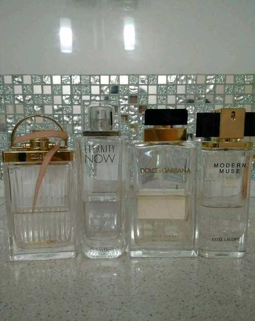 Парфюм остатки Versace Estee Lauder Gucci Nina Ric