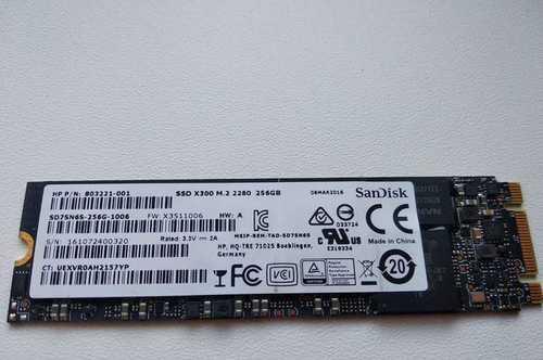 SanDisk X300 SSD M.2 256Gb