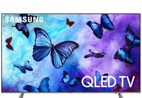 Телевизор Samsung QE55Q6FNA серебристый