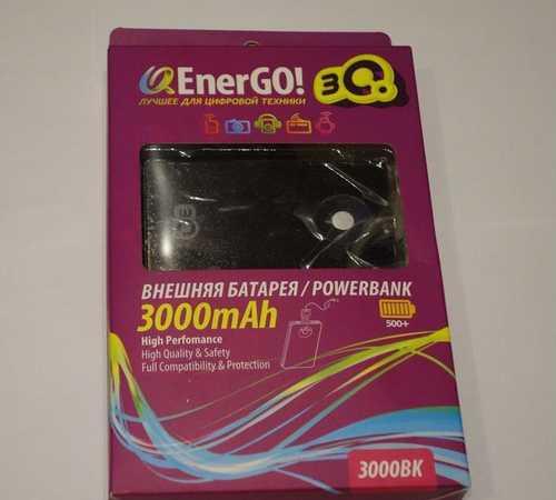 Powerbank 3Q - емкость 3000mAh (новый)