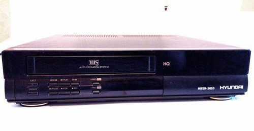 Видеомагнитофон VHS hyundai inter-2020 +касеты