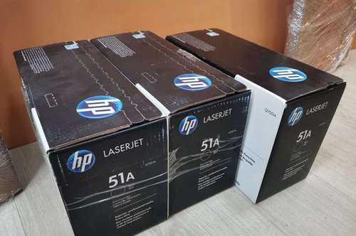 Картриджи HP 51A 3 штуки