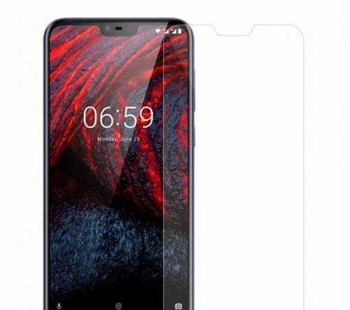 Защитное стекло 2.5D для Nokia 6.1 Plus (прозрачно