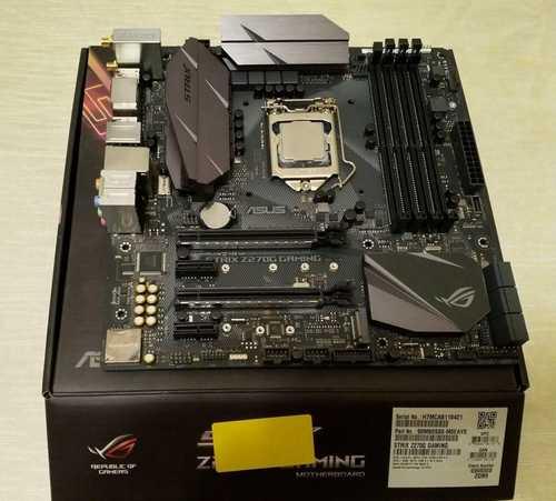 Материнская плата Asus Rog Strix Z270G + процессор