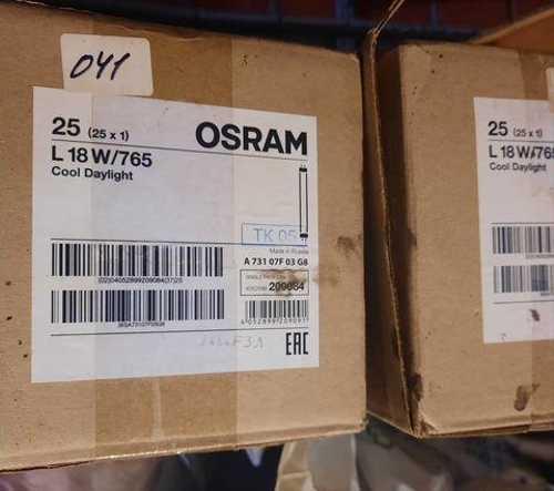 Люминесцентная лампа osram L 18W/765 G13