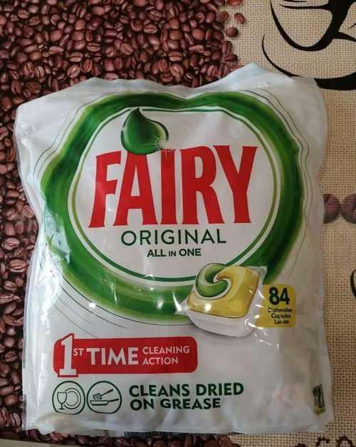 Fairy капсулы для посудомоечной машины 84 штуки