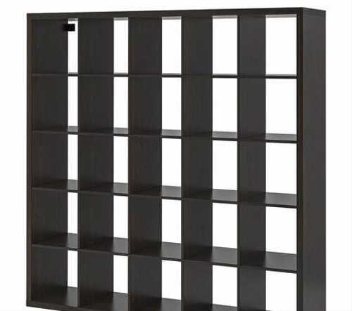 Стеллаж IKEA Каллакс черно-коричневый182x182 см