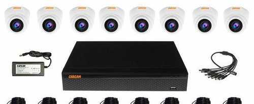 Комплект видеонаблюдения carcam video KIT 2M-9 8 камер