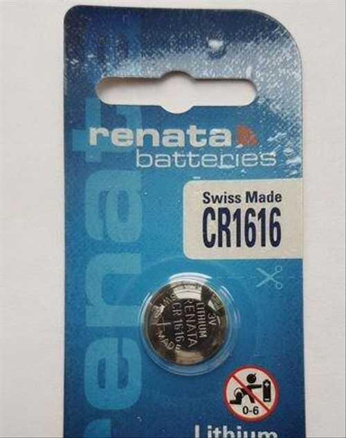 Элемент питания CR1616 Батарейки батарейка Renata