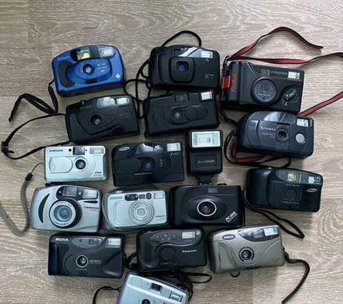 16 нерабочих пленочных фотоаппаратов