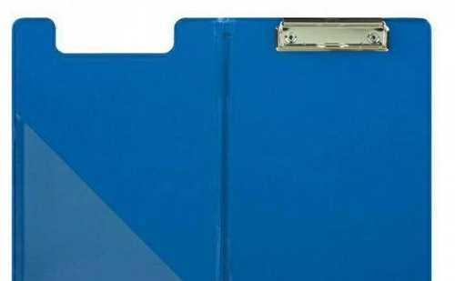Папка-планшет с зажимом Attache A5 синяя с крышкой