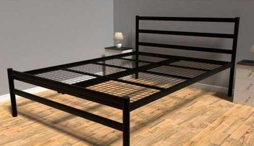 Двуспальная металлическая кровать