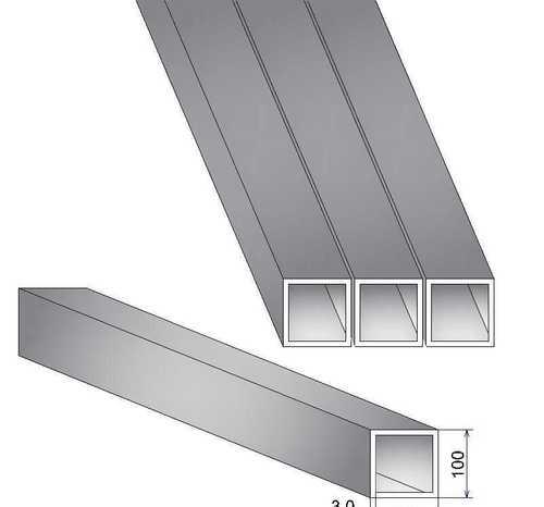 Профильная труба 100х100х3