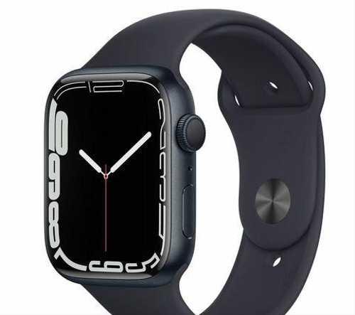 Apple Watch 7 45mm Black Aluminum Sport Band