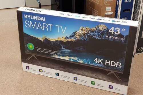 Новый 43'' 4K UHD Телевизор Hyundai smart Wi-Fi