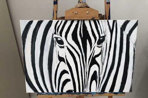 Интерьерная картина зебра