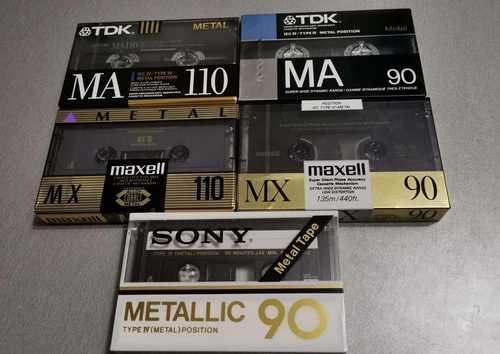 Набор новых аудиокассет металл