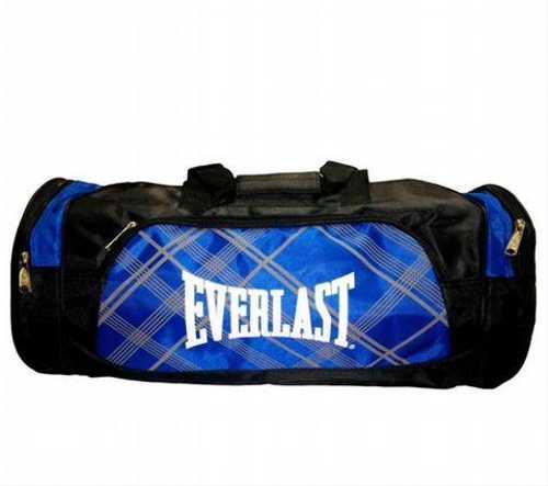Сумка спортивная Everlast, синяя, длина 57см