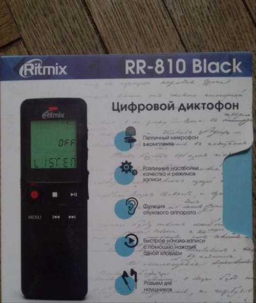 Цифровой диктофон Ritmix rr-810 Black