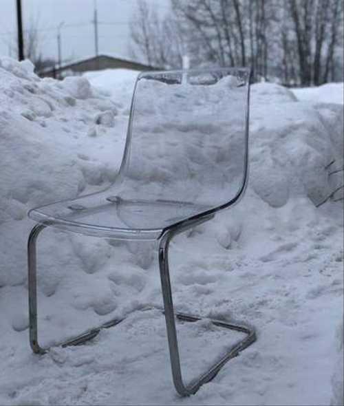 Продам стулья (прозр., хром) Тобиас IKEA 2 шт