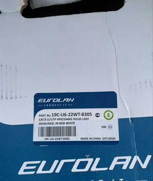 Eurolan utp cat6 lszh 19C-U6-22WT-B305