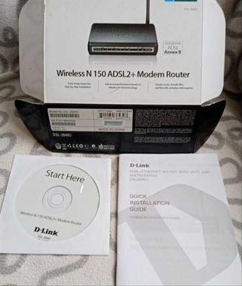 Роутер D-Link adsl2+