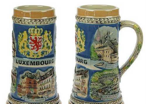114411 Пивная кружка коллекционная Люксембург 21см