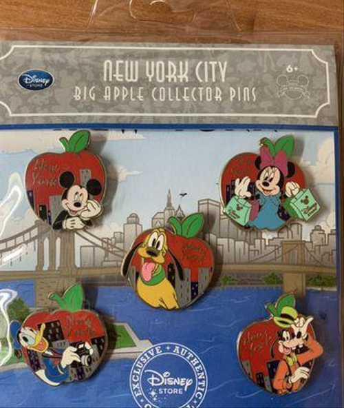 Значки pins disney New York