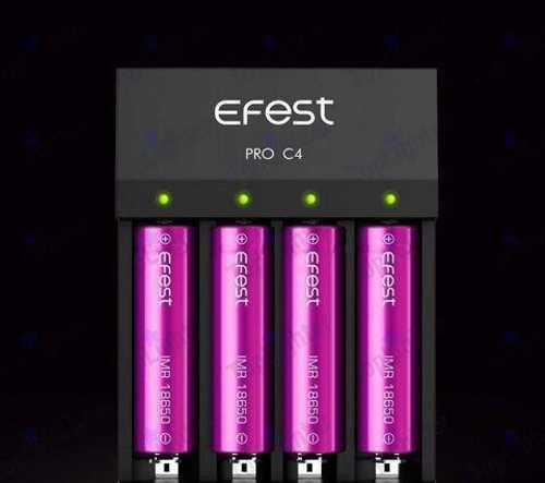 Зарядное устройство Efest PRO C4 для 18650 и други