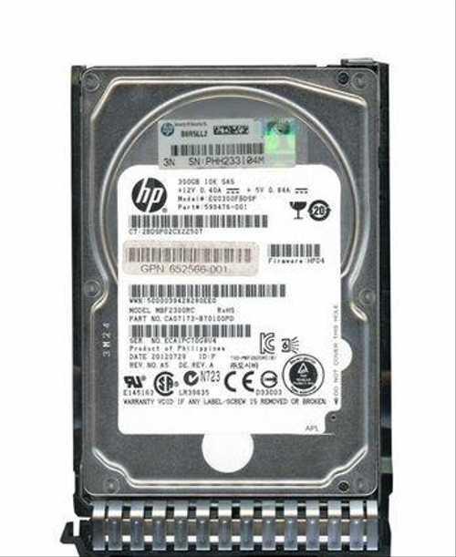 Жесткий Диск HP 300Gb 653955-001 DP 6G SAS 2,5