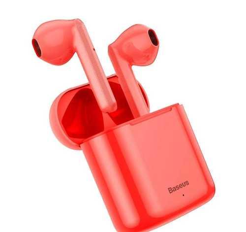 Беспроводные наушники wireless earphone W09 Red