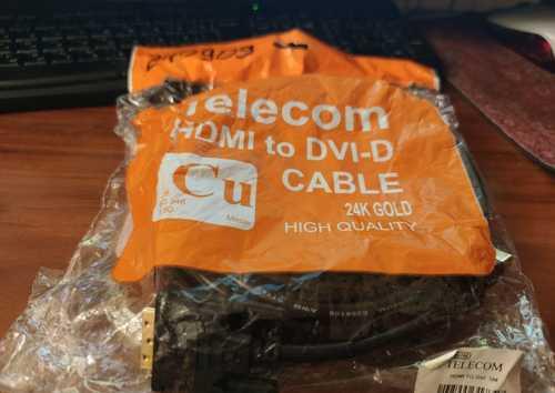 Кабель hdmi DVI-D Telecom CG480F 5 метров