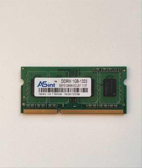 Оперативная память Asint DDR-3 1Gb SO-dimm