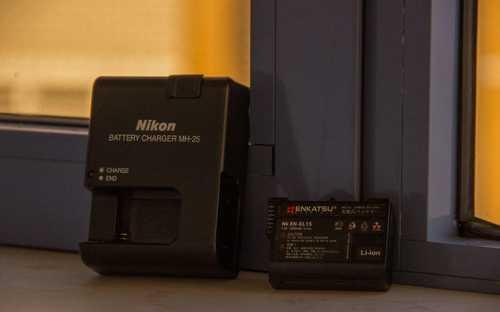 Оригинальная зарядка Nikon MH-25 c аккумулятором