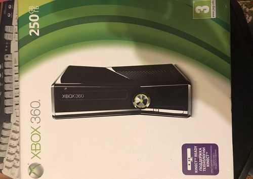 Xbox 360 slim 250 gb + 7 лицензионных игр