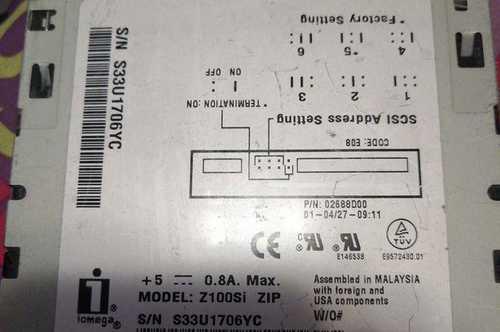 Zip Z100SI 100MB scsi Drive