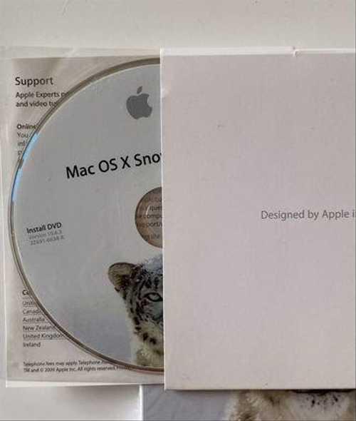 Установочный CD Mac os x Snow Leopard