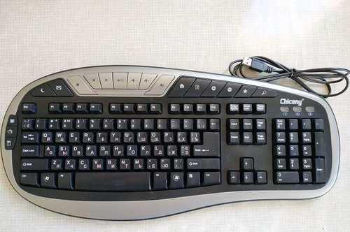 Клавиатура Chicony KU-0512 Black-Silver USB