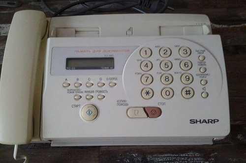 Продаю факсимильный аппарат sharp модель FO-55