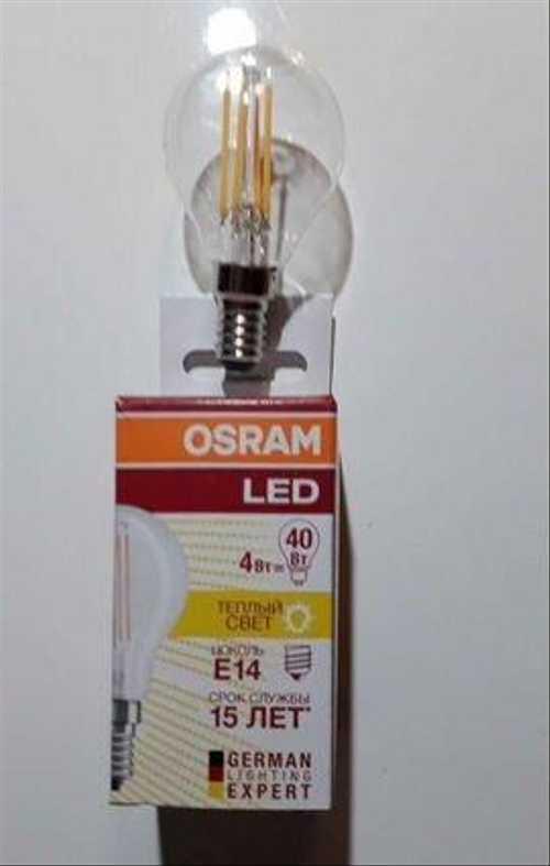 Лампа Osram светодиодная, филаментная