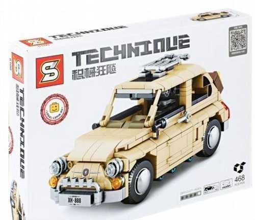 Лего машина "Fiat Nuova 500" 2021, 998 деталей