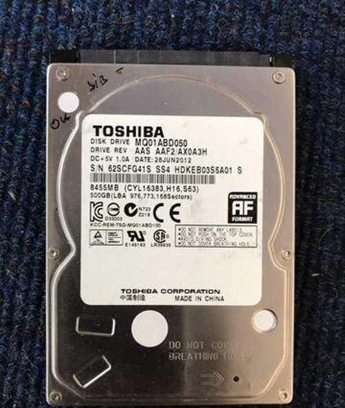 2.5 Дюйма 500GB Toshiba MQ01ABD050 (246806)